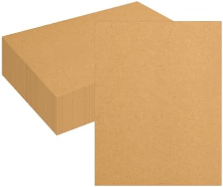 Amazon.com: Thin Chipboard Sheets 8.5 x 11, Goefun Kraft Chip Board for ...