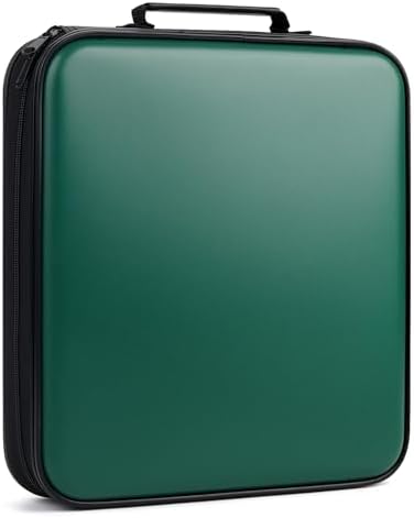 Fanspack DVD Storage CD Case Holder 160 Capacity CD Sleeves Green Disc ...