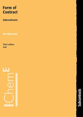 Buy The Yellow Book: Form of Contract, Subcontract Book Online at Low ...