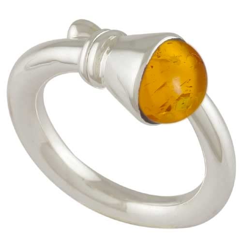 Amazon.com: 925 sterling silver Handmade Ring Round Gemstone Ring ...