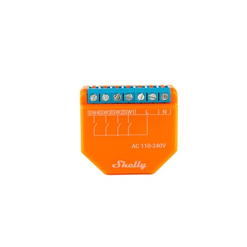 Shelly Plus i4 | WiFi & Bluetooth Smart 4-Digital inputs Controller of ...