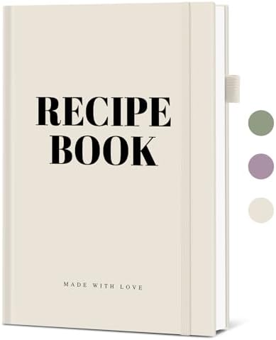 Amazon.com: Lamare Blank Recipe Book to Write in your Own Recipes ...