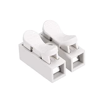 uxcell Spring Wire Connectors, Quick Connector Terminal Barrier Block ...