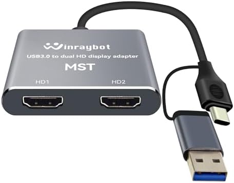 Amazon.com: AKWOR USB 3.0 to HDMI VGA Adapter, USB to HDMI USB to VGA ...