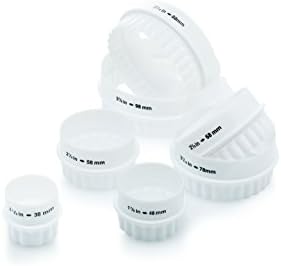 KitchenCraft KC7PASTRY Double Sided Pastry Cutters Set with Fluted ...