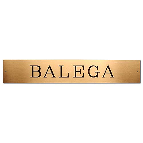 Amazon.com: Engraved Solid Brass Name Plate 12"x2" : Home & Kitchen