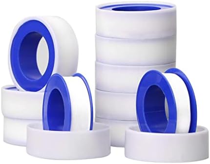 8 Rolls PTFE Plumbers Tape, 10m X 15mm Waterproof Thread Seal Teflon ...
