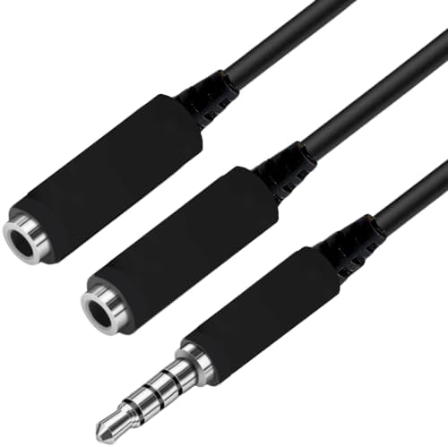 Adaptador de Headset (P3 X P2) P3 Fêmea x P2 Macho Compatibilidade PC ...