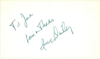 Irene Dailey d. 2008 Actress The Twilight Zone Signed 3" x 5" Index ...