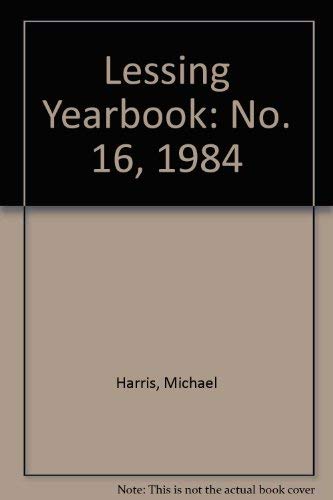 Lessing Yearbook Xvi, 1984 (16): Edward P.; Schade Harris ...