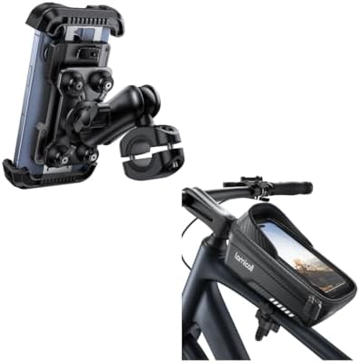 Amazon.com: Lamicall Bike Frame Bag Waterproof, Motorcycle Phone Mount ...