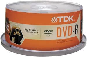 TDK 4.7GB/120-Minute DVD-Rs (25-Pack) (DVDMR47CB25) : Amazon.co.uk ...