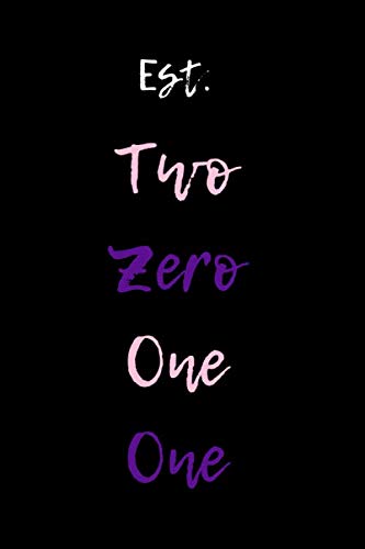 Est. Two Zero One One: Military Sorority Blank Lined Journal, for your ...