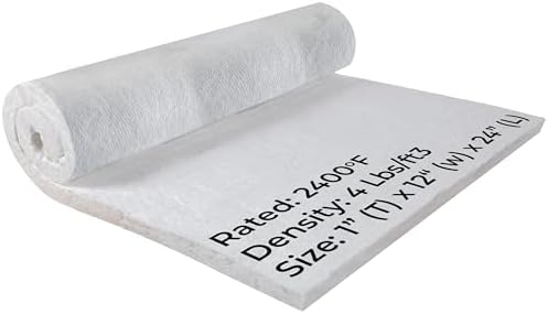 Amazon.com: Ceramic Fiber Insulation Baffle Fire Blanket - 12*24 ...