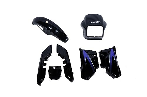 Abs Full Body Kit Splendor Plus Old Black Blue BIke : Amazon.in: Car ...