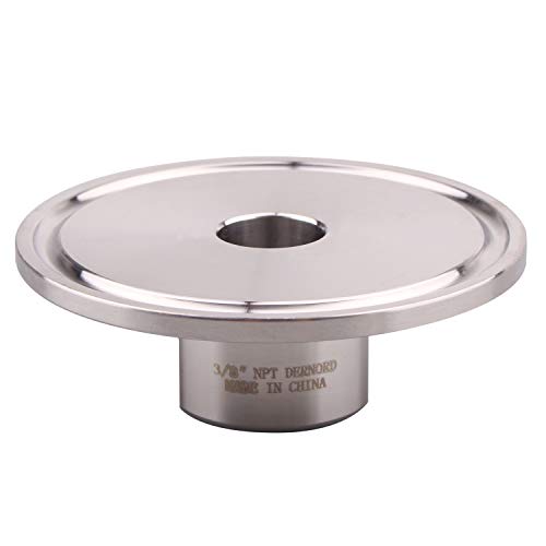 Snapklik.com : DERNORD Sanitary 2 Inch Tri Clamp To 3/8 Inch NPT Female ...