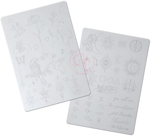 Amazon.com: 1pc White Tiny Tattoo Practice Skin Double Sided Silicone ...