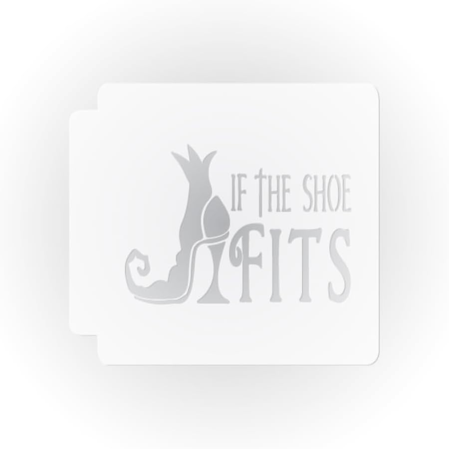 Amazon.com : If The Shoe Fits 783-037 Stencil (5.5 inch) : Arts, Crafts ...