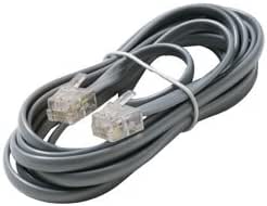 Amazon.com: Modular Data Cable 8 Wire 25' Silver Color : Office Products