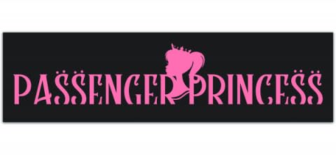 Amazon.com: Passenger Princess Sticker Car Window Bumper Laptop Decal ...