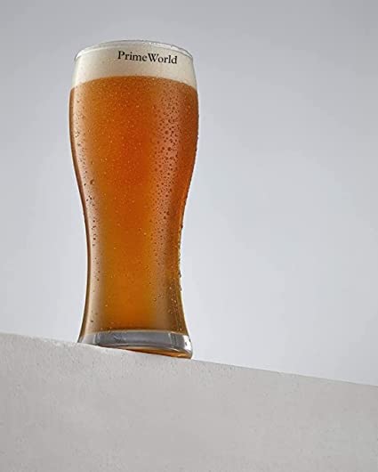 Buy PrimeWorld European 350 ml Weizen Beer Glasses Set of 2 Pcs Beer ...