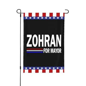 muciioa Zofran Zohran Mamdani Flag Zohran For Mayor Double Layer Yard ...