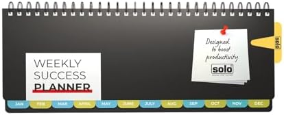 Solo 2025 Weekly Success Planner Diary, Landscape Hard Back Cover ...