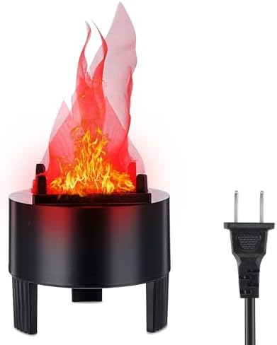 Amazon.com: TdiriNar Fake Flame Light, 36 LED Red + Blue Fake Fire ...