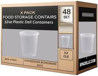 Amazon.com: Meal Prep Containers [38OZ] Plastic Food Storage Containers ...