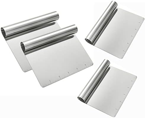 Amazon.com: Stainless Steel Food Scraper and Chopper Large Griddle ...