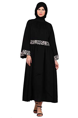 Buy Sanash Collections Black Women Full Sleeves Long Muslim Burqa/Abaya ...
