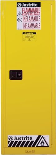 Justrite 30 Gallon Manual Close Flammable Storage Cabinet, 18 Gauge ...