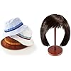 Amazon.com: QWORK 4-Piece Wood Hat Display Stand - Vintage Hat Rack ...