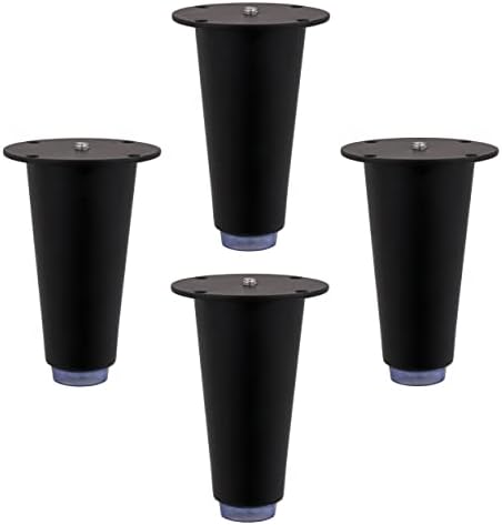 Raj Enterprises Sofa Leg 4/5/6 Inches Matt Black Finish T Shape Set of ...