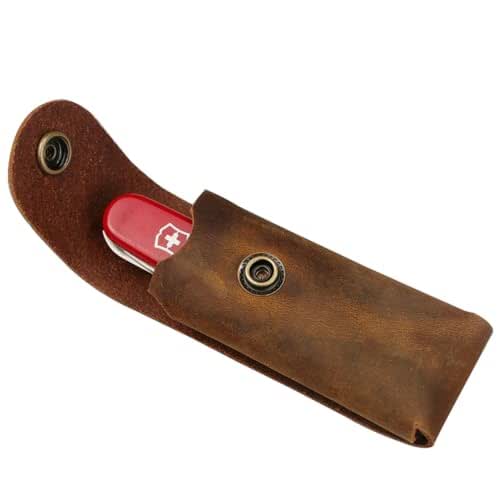 Amazon.com: Personalized Leather knife sheath for victorinox Swiss Army ...