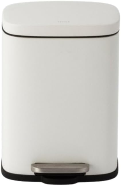 Amazon｜[ケユカ] KEYUCA 両開きダストボックス SS（3.6L）ホワイト ゴミ箱 袋が見えない 省スペース シンク下ふた付き ペダル式｜フタ付きゴミ箱 オンライン通販