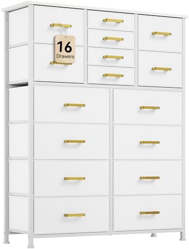 Amazon.com: EnHomee 16 Drawers Dresser for Bedroom, Tall Dresser for ...