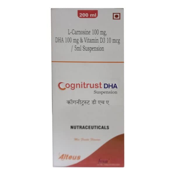 COGNITRUST DHA MIX FRUITS FLAVOUR SUSPENSION 200ML - Bottle of 1 ...