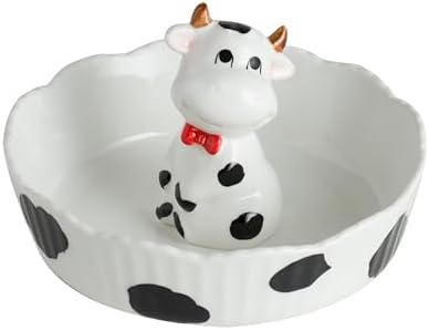 Amazon.com | Cosmos Gifts Fine Ceramic Country Barnyard Milk Cow Candy ...
