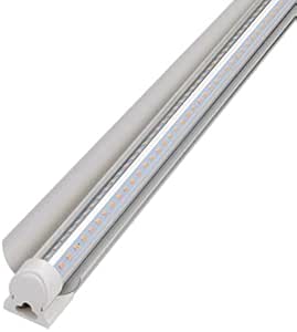 Kihung LED 8ft Shop Light, 90W V Shape Tube Light T8, 11700lm, 6000K ...
