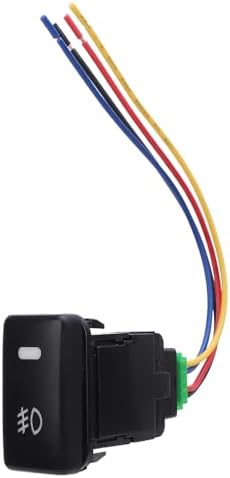 Drfeify Push Button Switch 12V Latching Momentary 4 Pole with LED ...