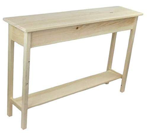 Amazon.com: 46" Unfinished Console Sofa Table With Bottom Shelf ...