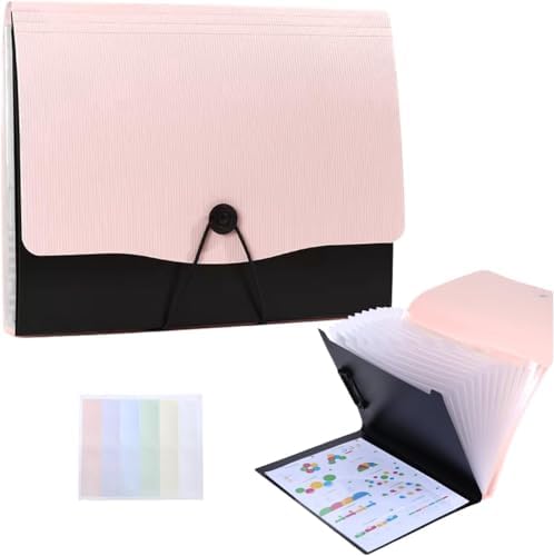 PIKFOS Expanding File Folder File Organizer 13 Pockets File Organizer ...