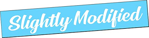 Amazon.com: SLIGHTLY MODIFIED 40" Windshield Vinyl Decal Sticker JDM ...