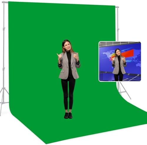 Amazon.com : BEIYANG 10 X10 FT Green Backdrop Cloth for Photography ...