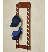 Amazon.com: Touch of Class Wooden Ball Cap Display Wall Rack - Gray ...
