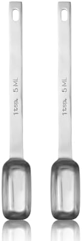 Amazon.com: 2PCS Teaspoon Scoop Stainless Steel 1 Teaspoon Single ...
