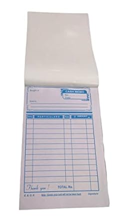 Bill Book, Cash Memo Note Book, 7inch Long & 4 inch Wide, A5 Size, for ...