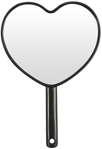 Amazon.com: mpowtech Cute Heart Shaped Handheld Mirror for Travel (4.65 ...