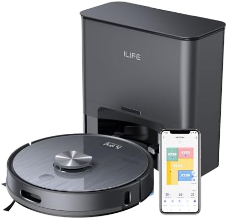 AGARO Alpha Robot Vacuum Cleaner, Brush, Dry Vacuum & Wet Mop ...